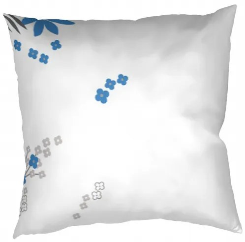 Dadka Povlak na polštář krep Agáta denim na bílém  40x50 cm