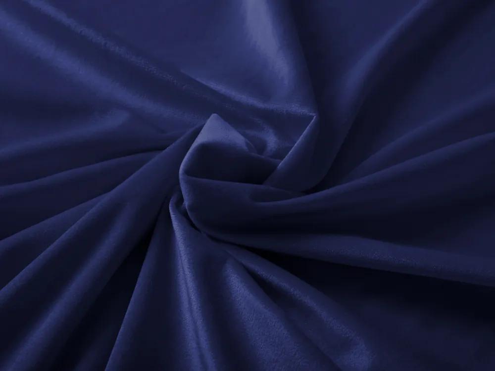 Biante Sametový čtvercový ubrus SV-026 Tmavá královská modrá II 100x100 cm
