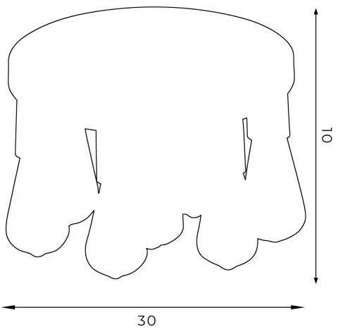 Bodové svítidlo FILO 7xE27/60W/230V černá