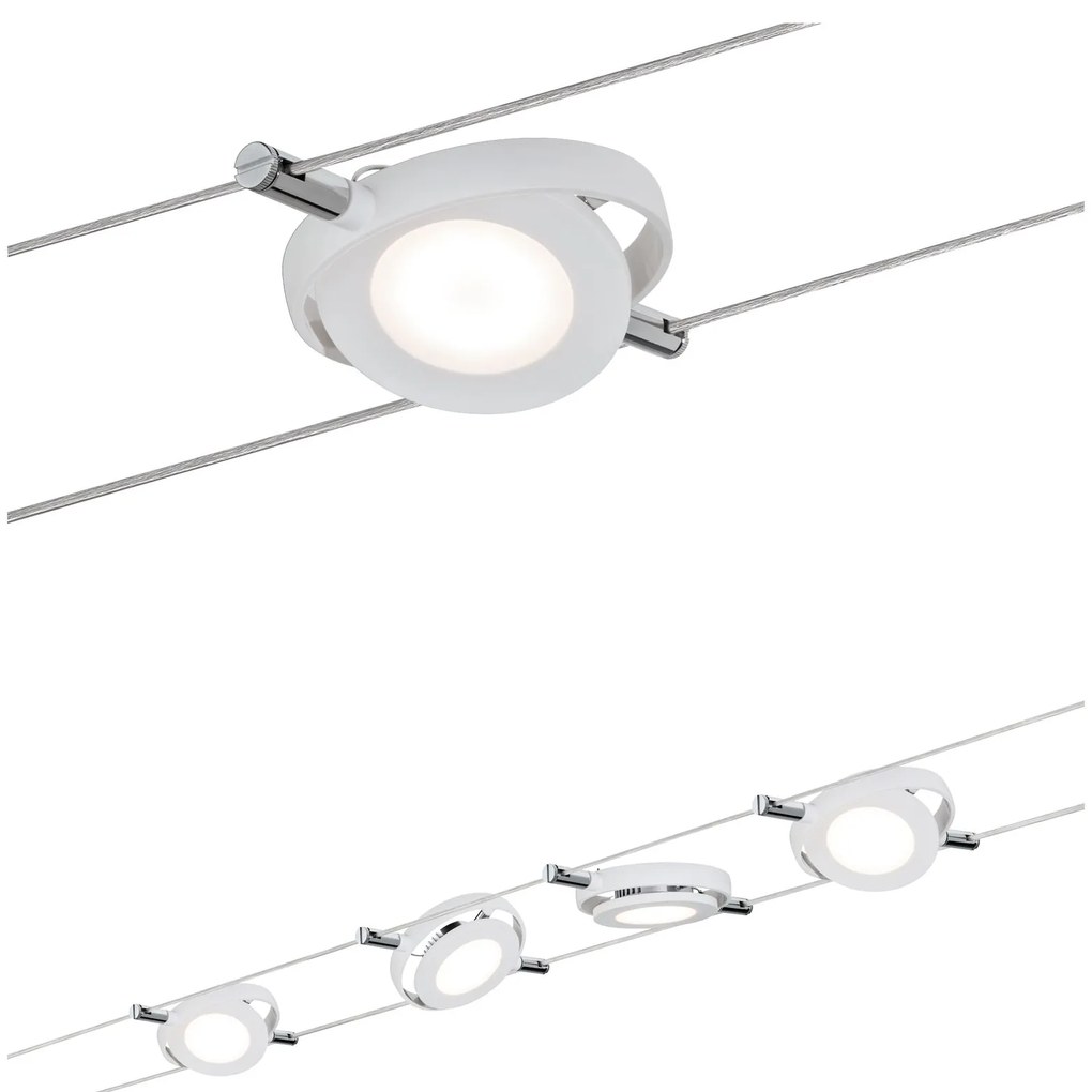 Paulmann 94105 RoundMac, lankové LED osvětlení, 4x4W LED 2700K, délka 500cm