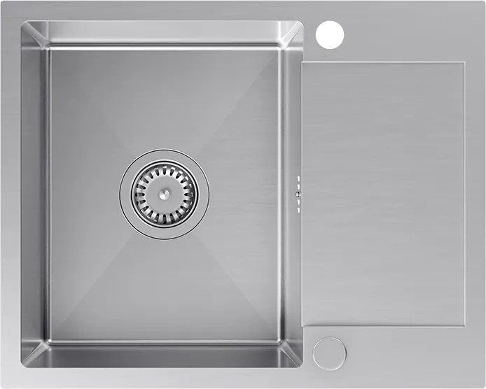 Kuchyňský nerezový dřez QUADRON LUKE 116 + OHEBNÁ BATERIE 60x48x20 cm