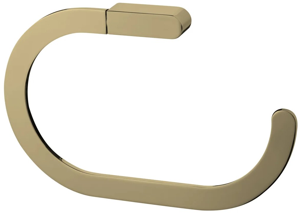 BISK Erga Nature Gold, oválný držák na toaletní papír, zlatá lesklá, ERG-07951