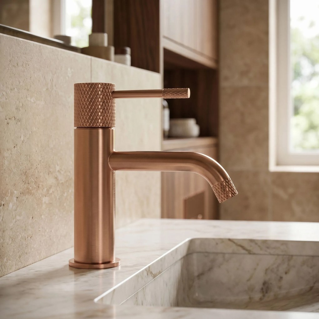 Rea Rea, Umyvadlová baterie Venti Brush Copper Low, REA-B9786