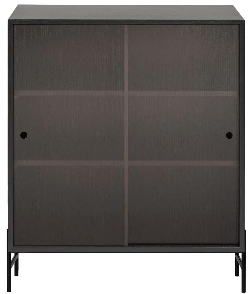 NORTHERN Skříňka Hifive Glass Cabinet, Black Oak, 75 cm / podstavec 15 cm