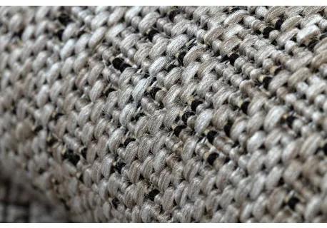 Dywany Luszczow Kusový koberec SIZAL FLOORLUX 20401 vzor rámu stříbrný / Černá Rozměr koberce: 160 x 230 cm