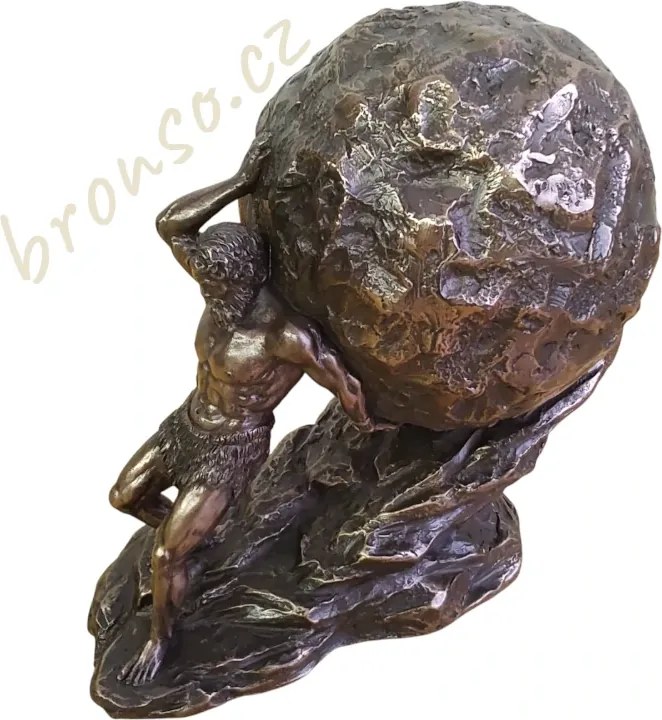 Sisyfos valí balvan do kopce, Veronese WU77845A1 (Sisyfovská práce – soška Veronese)