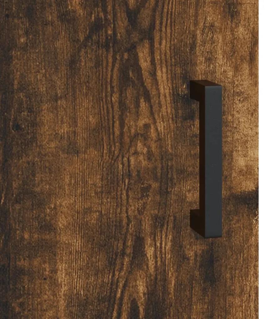 Skříň highboard kouřový dub 69,5 x 34 x 180 cm kompozitní dřevo,  3195904