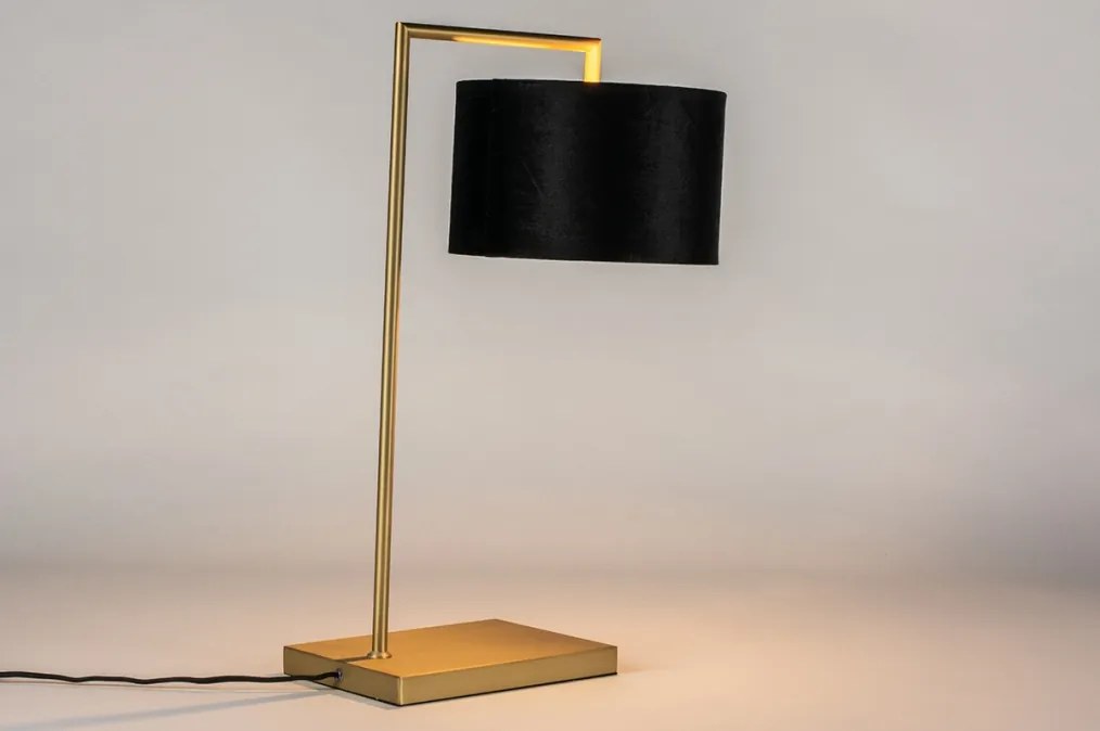 Stolní lampa Pallas Black and Gold Messe