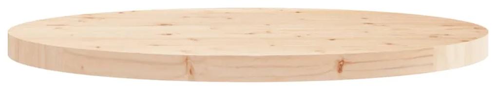 Stolní deska kulatá Ø 70 x 3 cm masivní borové dřevo - Default Title