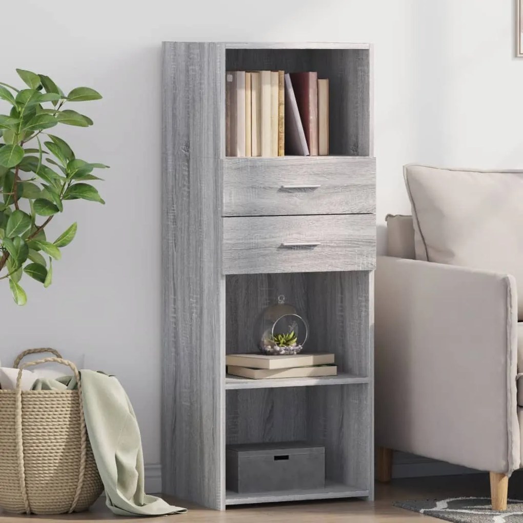 Skříň highboard šedá sonoma 45 x 42,5 x 124 cm kompozitní dřevo