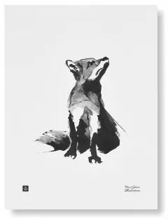Plakát Fox velký 50x70 cm Teemu Järvi Illustrations