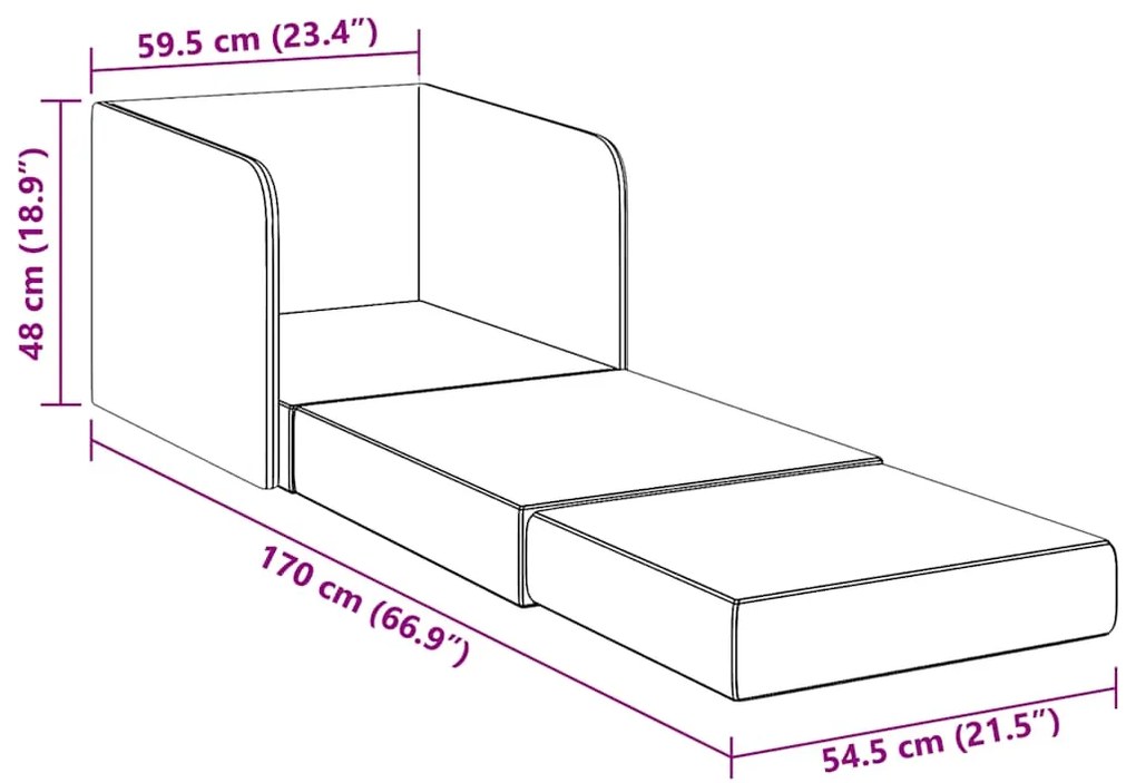 vidaXL Marketos Rozkládací křeslo tmavě šedé textil