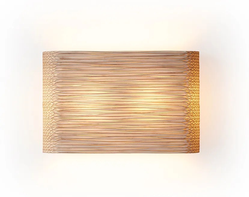 Nástěnné designové papírové svítidlo Skew Sconce Dekor: Blonde