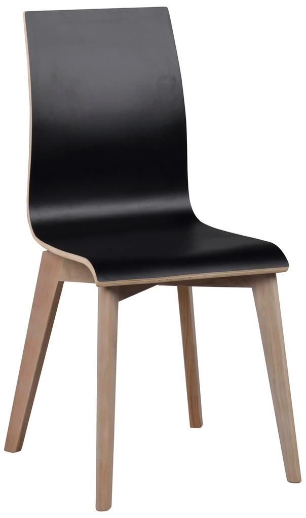 Černá/bělená jídelní židle Rowico Tibra