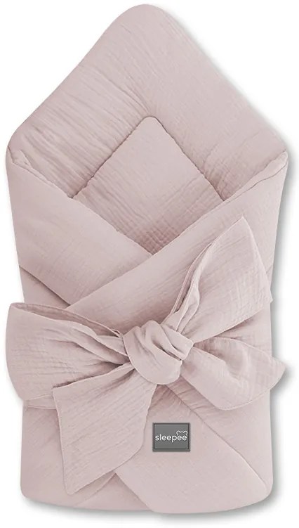 Mušelínová zavinovačka Sleepee Rose Růžová
