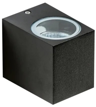 Venkovní nástěnné osvětlení Rimini 1 Square černé
