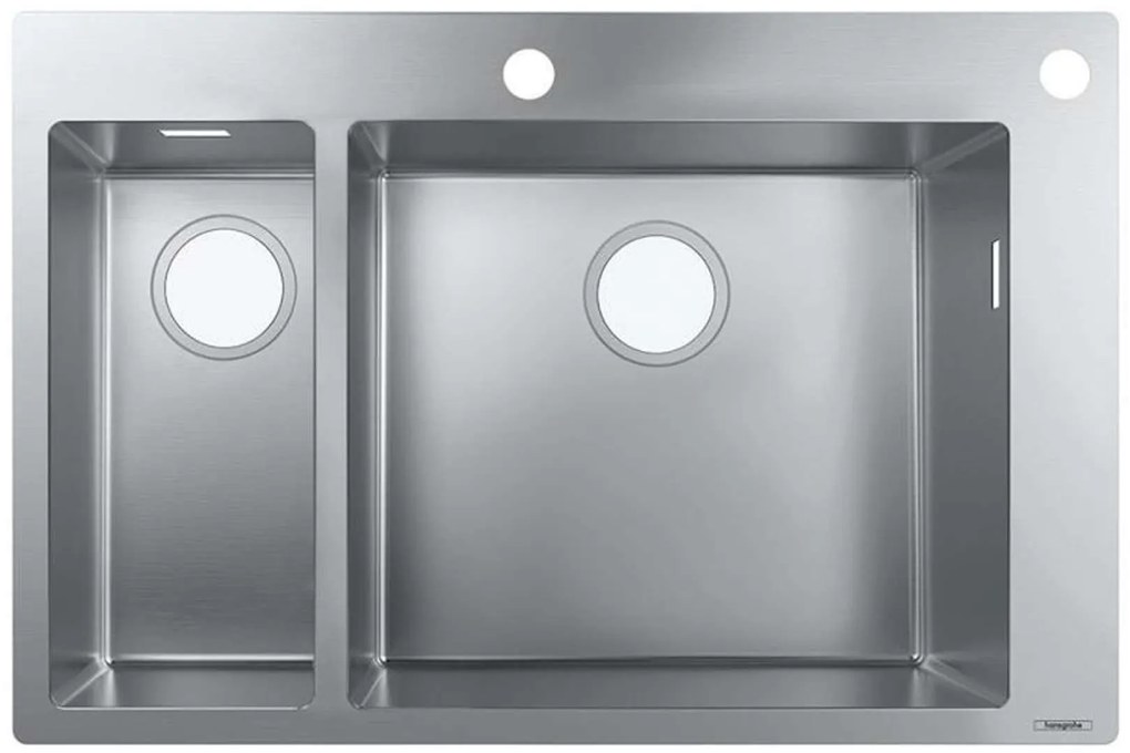 Hansgrohe - Vestavný dřez S712-F655, nerezová ocel 43310800
