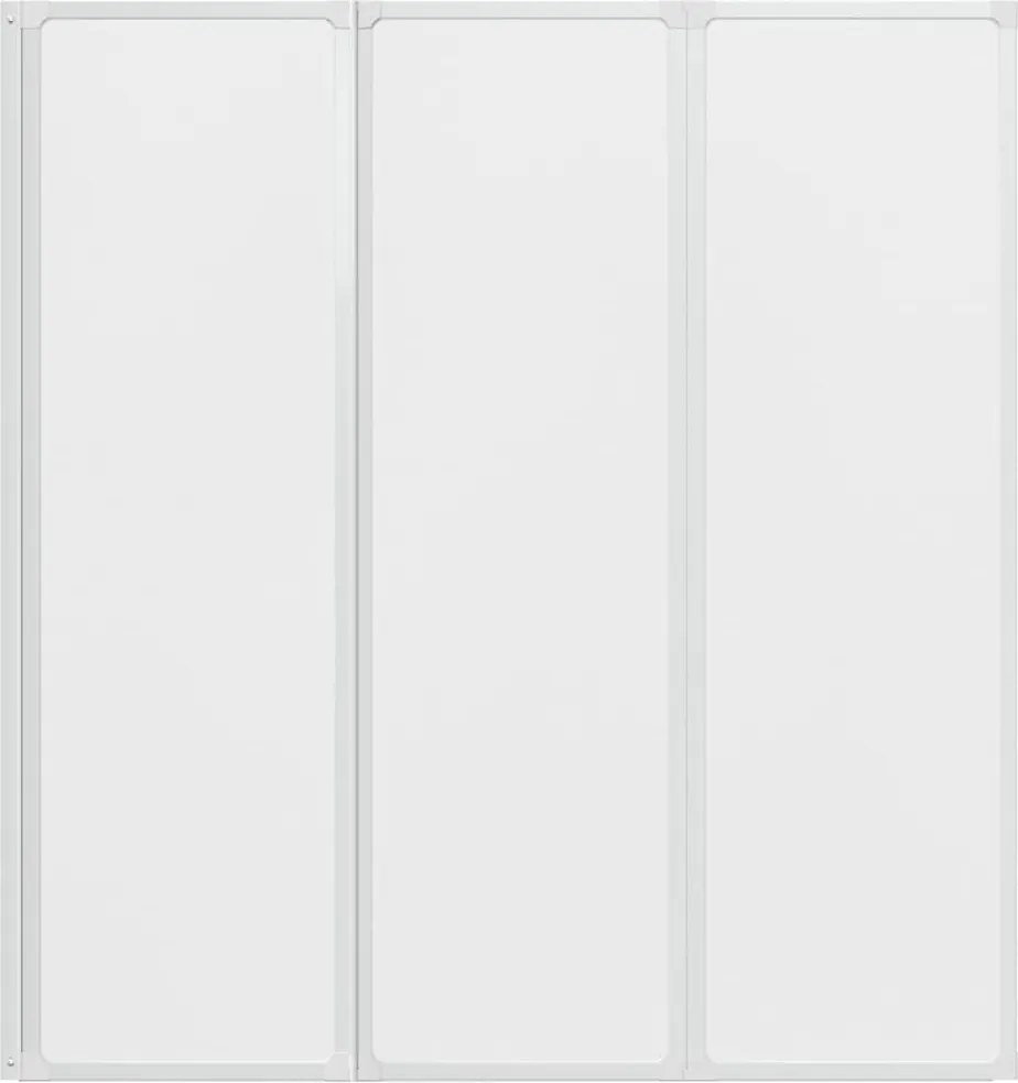 Vanová zástěna 141 x 132 cm 3 skládací panely 140785