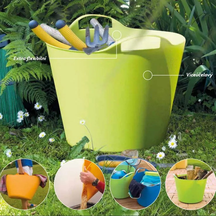 ARTPLAST Koš FLEXBAG L 42l - oranžový