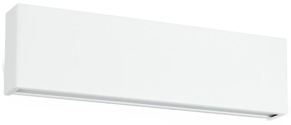 Linea Light 8256 Box_W, bílé nástěnné svítidlo 19W LED 3000K, délka 32cm