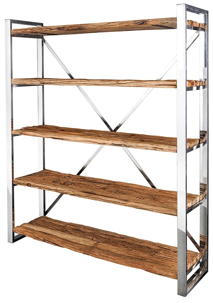 Designový regál Shark 183 cm teak
