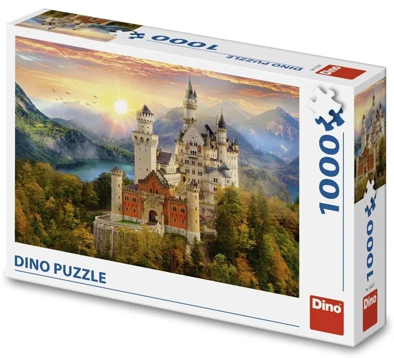 Dino Puzzle Malovaný Neuswanstein 1000 dílků