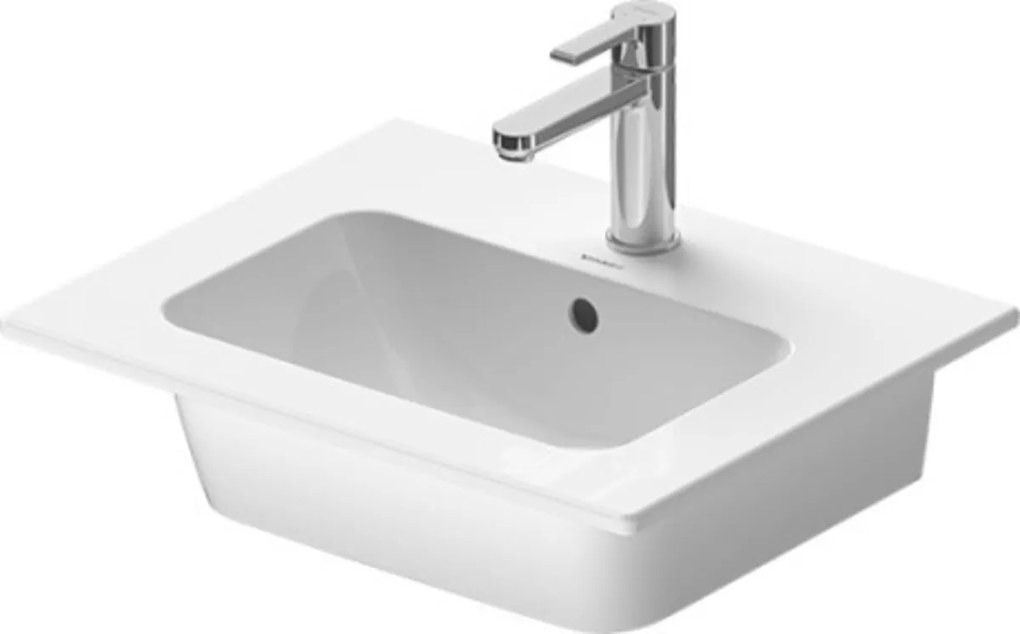 Duravit ME by Starck - Nábytkové umyvadlo 530x430 mm, s WonderGliss, bílá