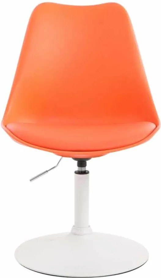 Sada 4 jídelních židlí Maverick W plast – oranžová