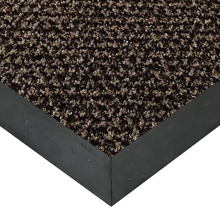 Hnědá textilní vstupní vnitřní čistící rohož Alanis - 130 x 180 x 0,75 cm