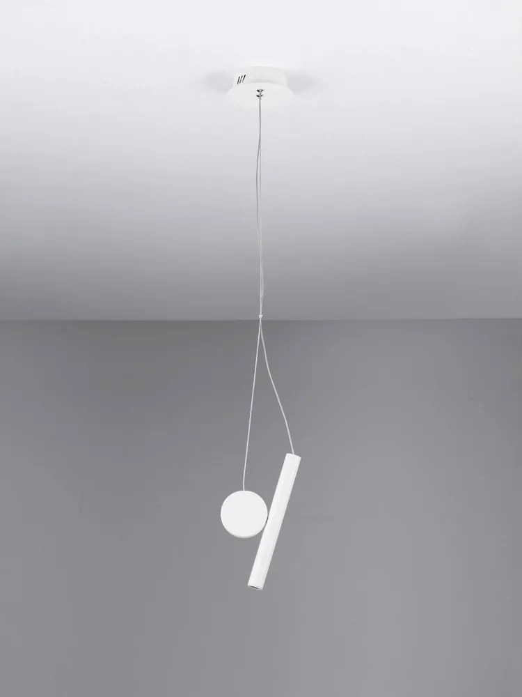Bílé hliníkové LED závěsné svítidlo ø 23,5 cm Vero – Nova Luce