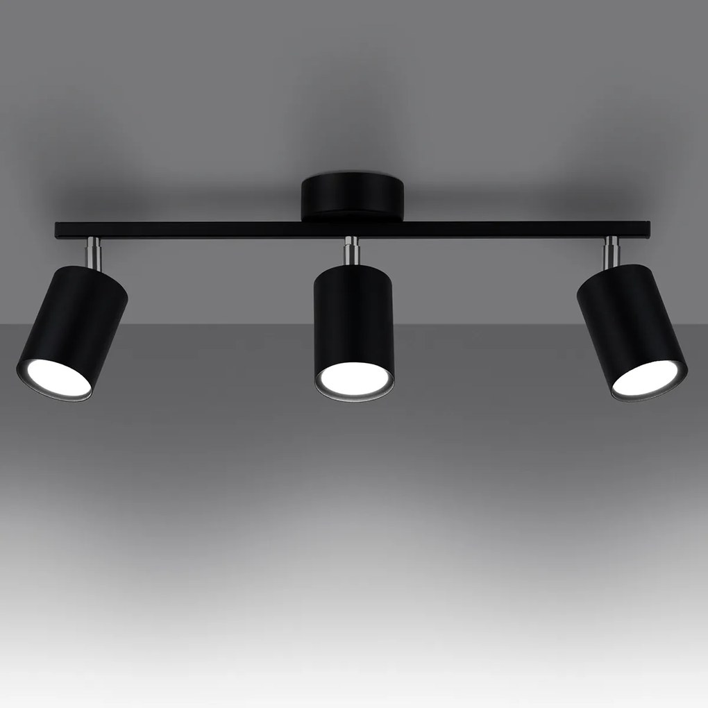 Sollux Lighting Stropní svítidlo LEMMI 3 černé