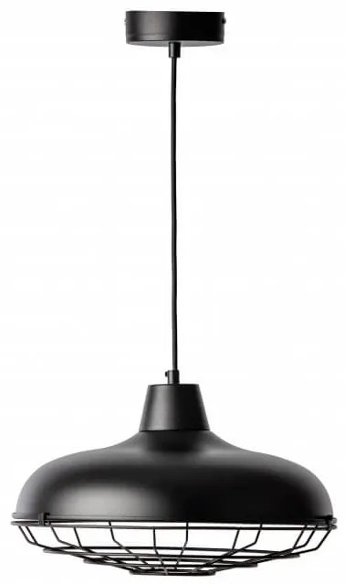 T-BIS Závěsné industriální světlo CAGE Black