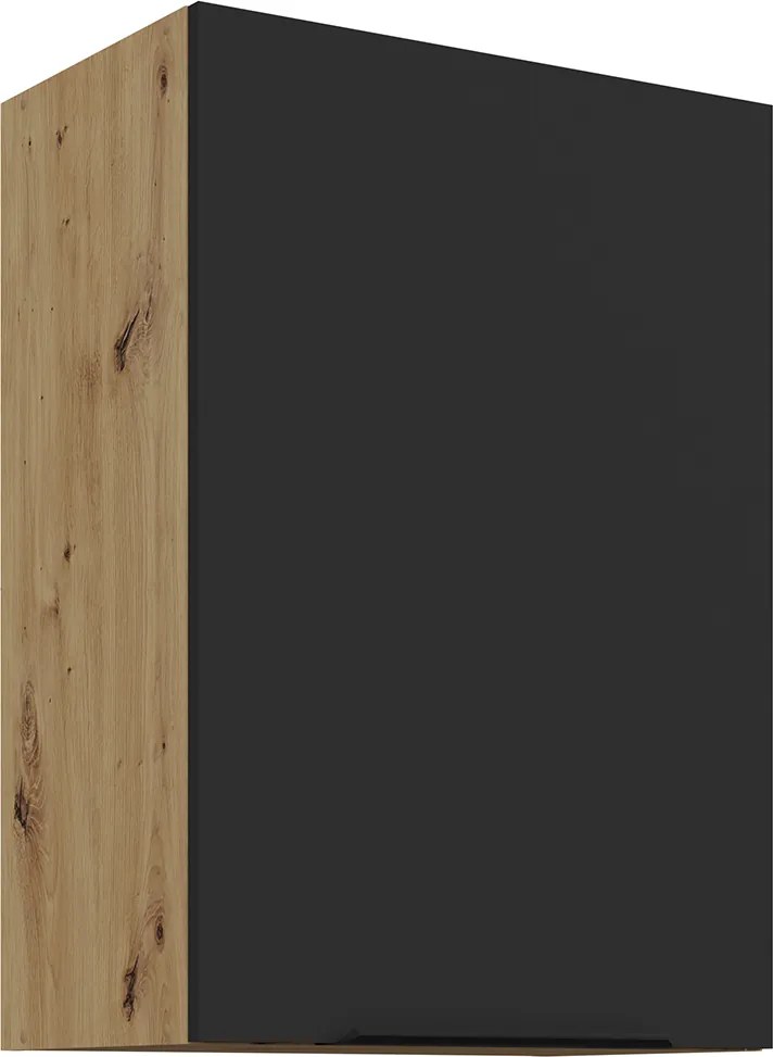 ARIA ac | horní skříňka 50 G-72 1F policová | 50 cm | ANTI FINGERPRINT povrch | artisan/černá