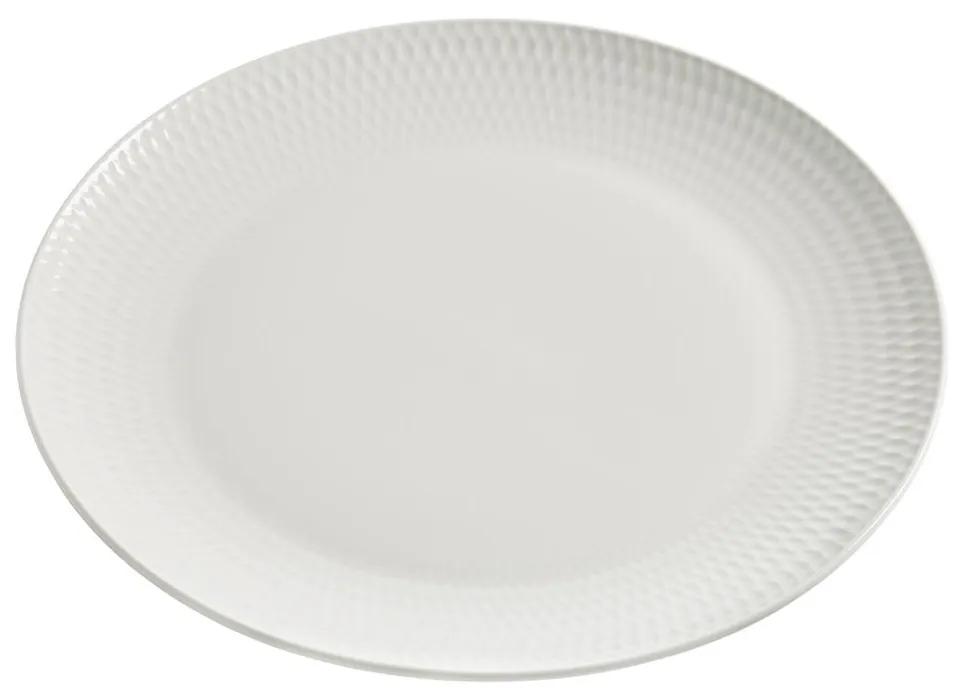 Bílý porcelánový servírovací talíř ø 27 cm Diamonds – Maxwell &amp; Williams