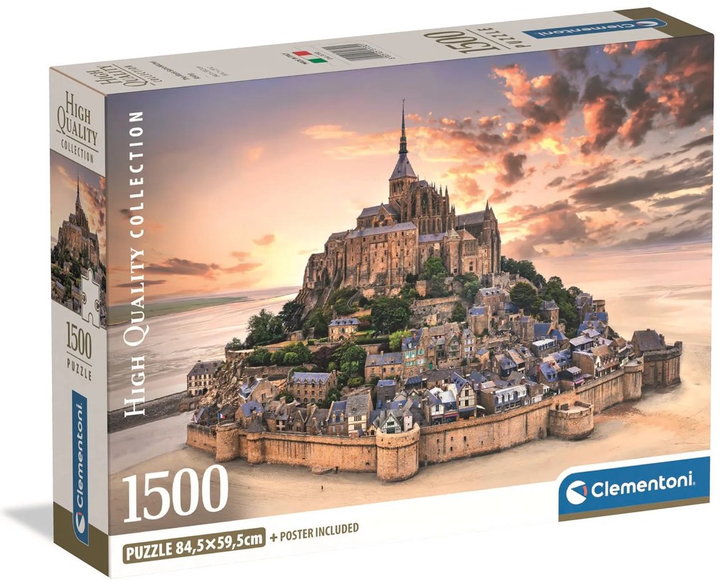 Clementoni - Puzzle 1500 Mont Saint-Michel při východu slunce