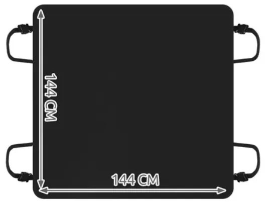 Podložka do auta pro psa 144x144cm Purlov 23691