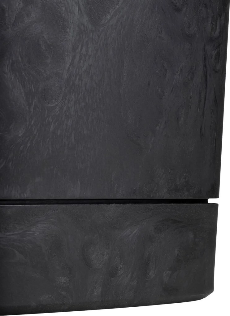 Sada 3 ks květináčů Cubi 16x16/19x19/25x25 cm černý beton