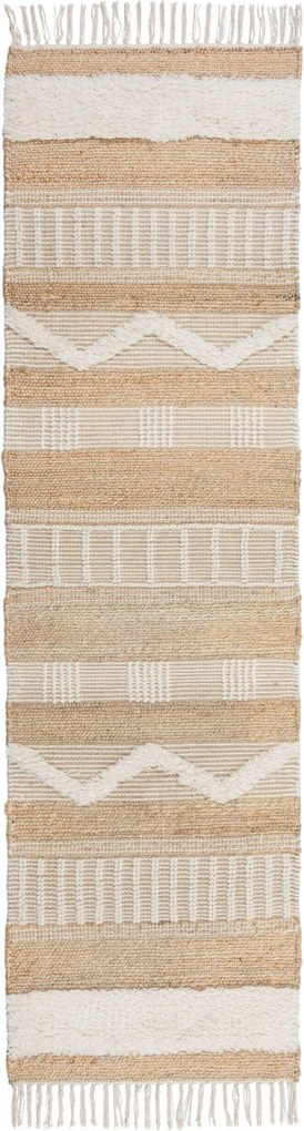 XXXLutz RUČNĚ TKANÝ KOBEREC, 230/60 cm krémová, přírodní barvy Flair Rugs - Online Only koberce & rohožky - 003165023401