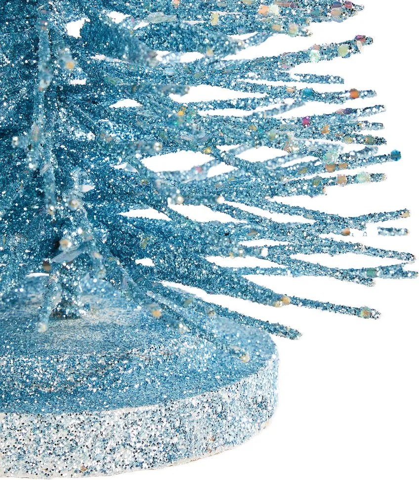 X-MAS Dekorační jedle třpytivá 40 cm - modrá