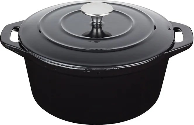 Litinový hrnec Round black 5 l