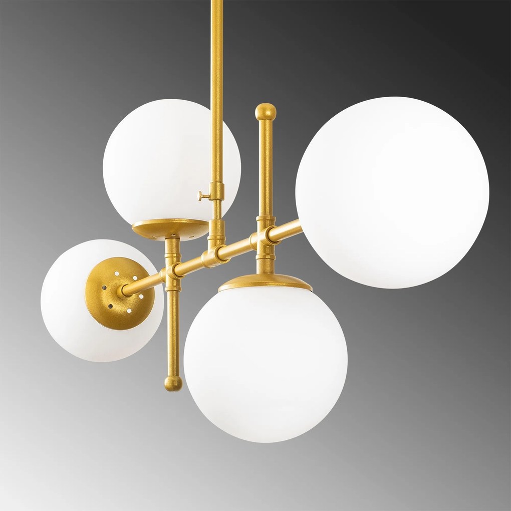 OPVIQ Závěsné osvětlení MUDONI mosaz 98 cm 892OPV1809