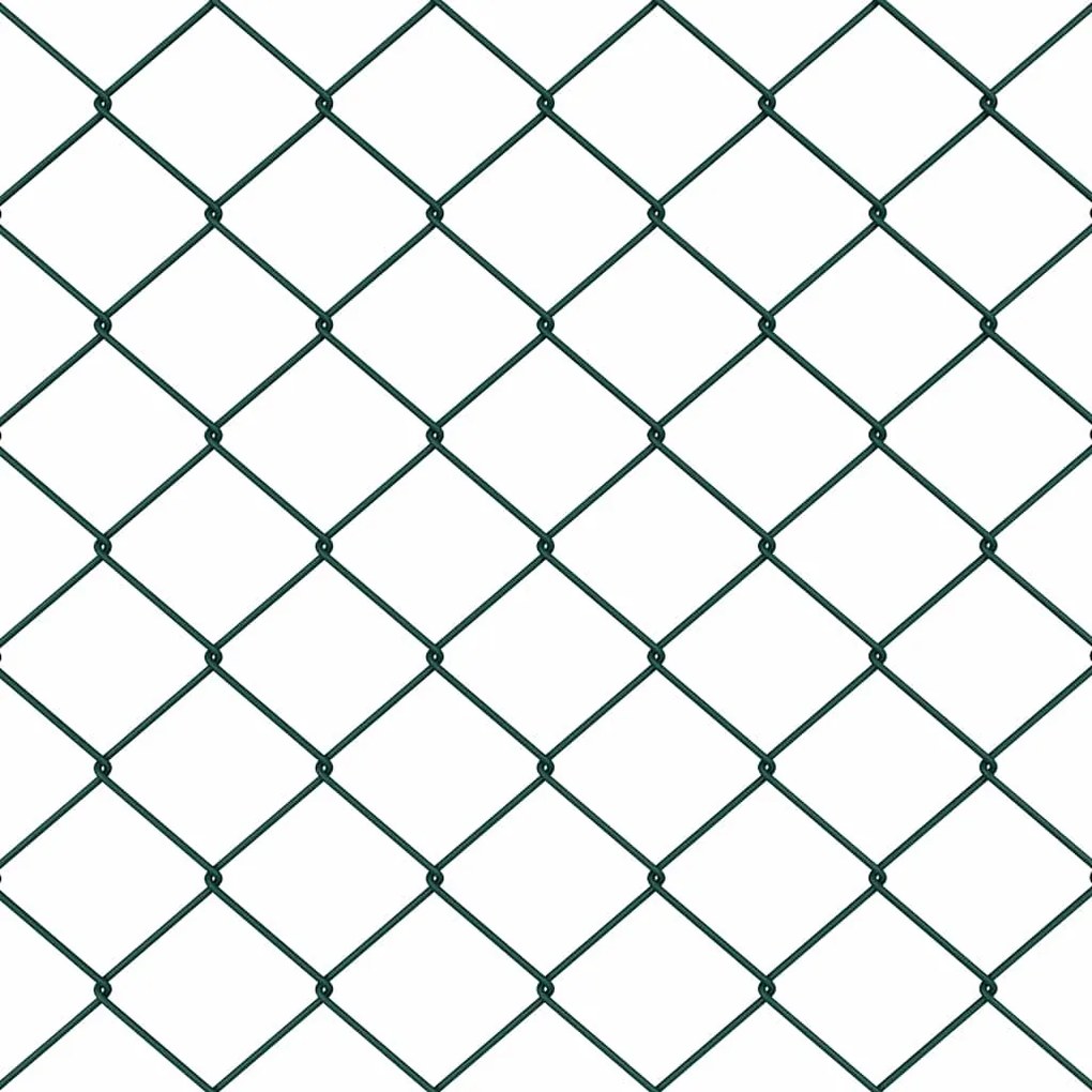 Zábradlí s betonovým základem 10 x 1,4 m Ocel potažená PVC 3351231
