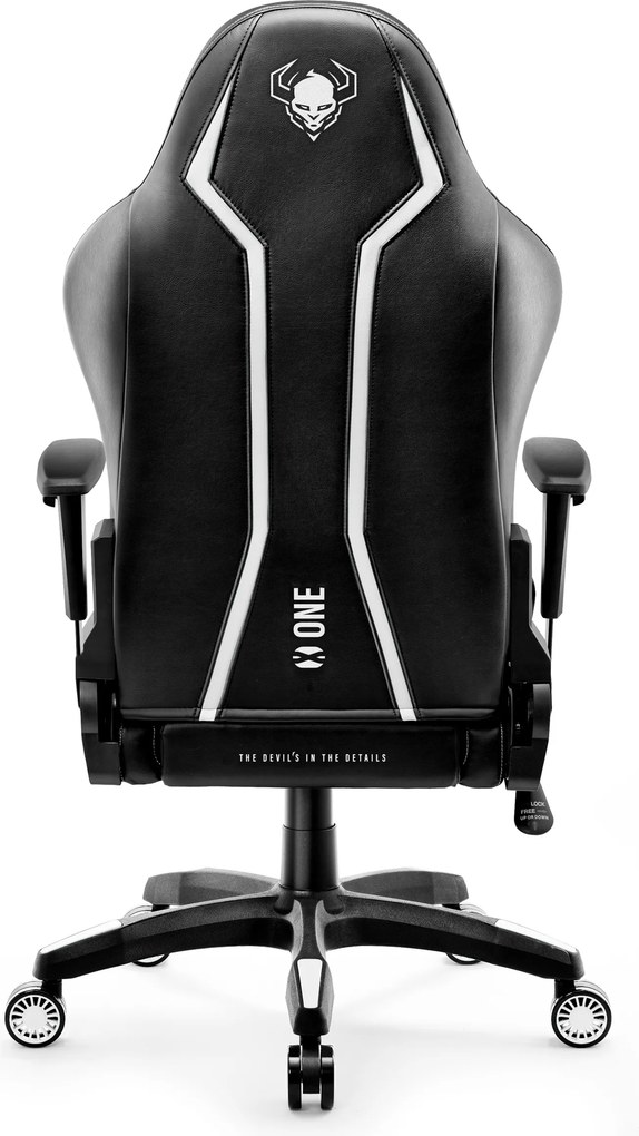 Herní křeslo z eko kůže King Size, černý-bílý: Diablo X-One 2.0