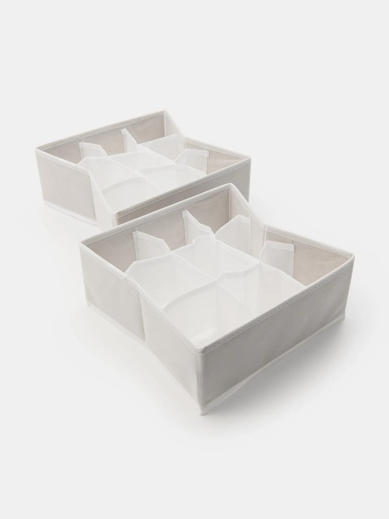 Sinsay - Sada organizérů s přihrádkami 2 pack - bílá