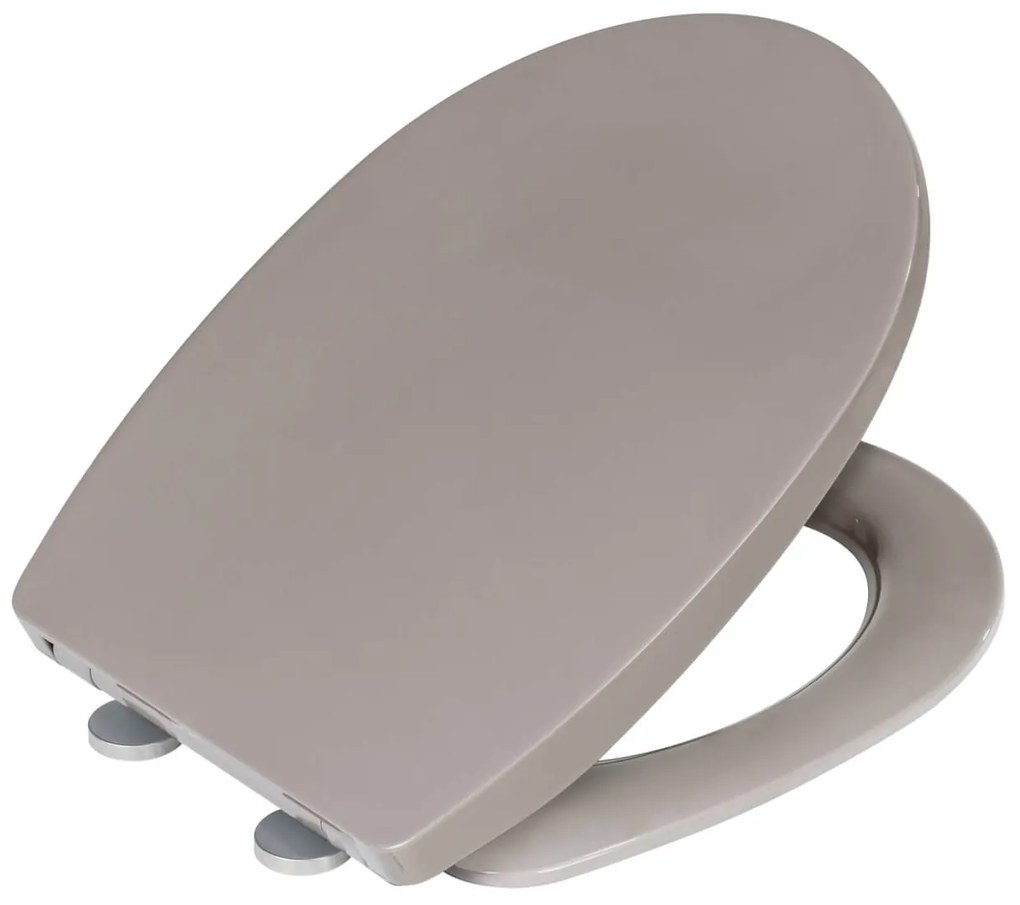 WENKO Samozavírací WC sedátko Tilos taupe Easy Close Thermoplast