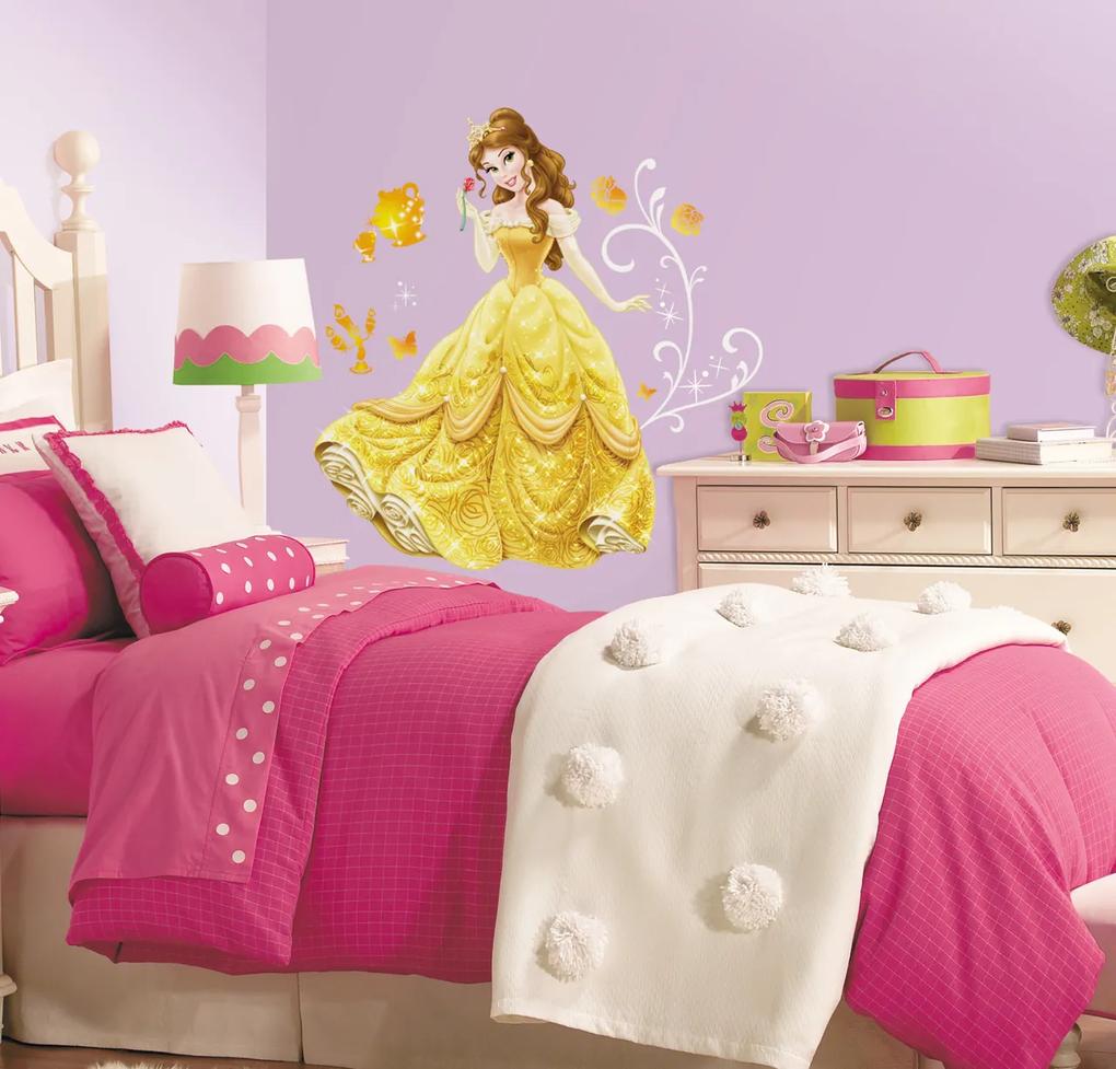 Disney obrázky princezen. Samolepka Bella - Kráska a zvíře. | BIANO