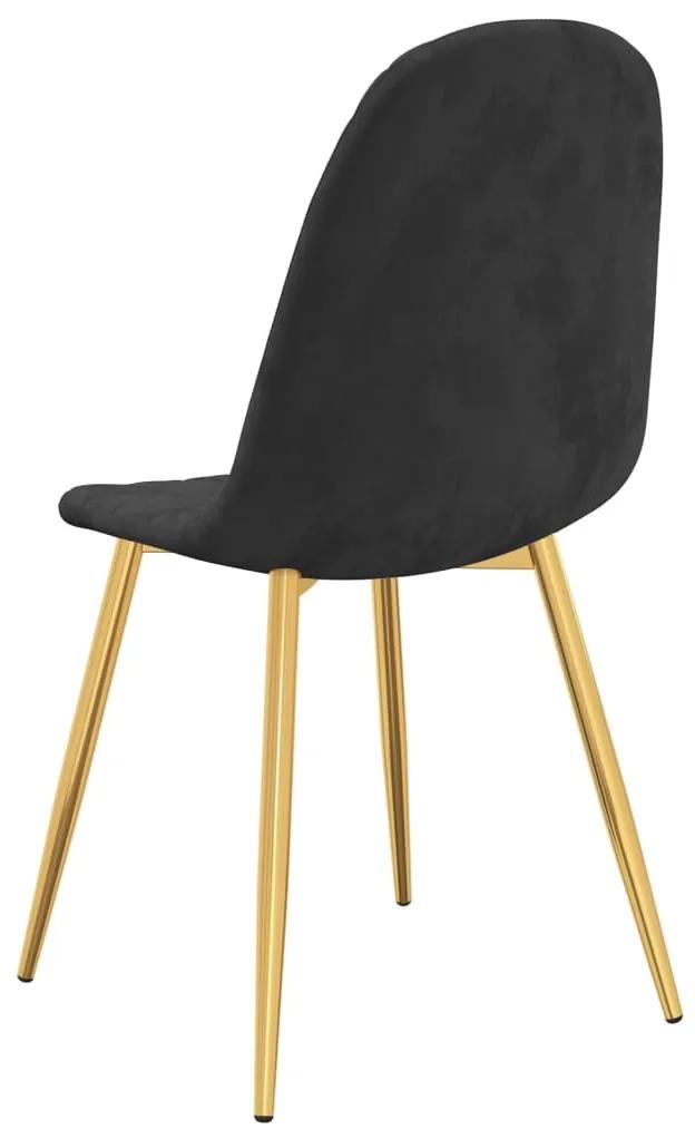 Jídelní židle Haber - 2 ks | černé