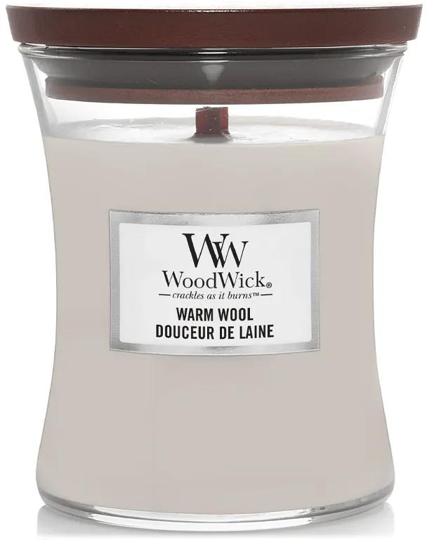 WoodWick – svíčka Warm Wool (Hřejivá vlna) Velikost: velká 609 g