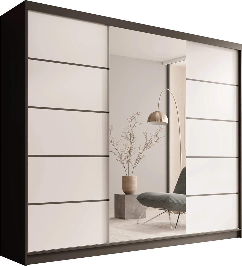 ADRK Furniture Posuvná skříň Etna 250 ADRK-SW-ETN-BW-250