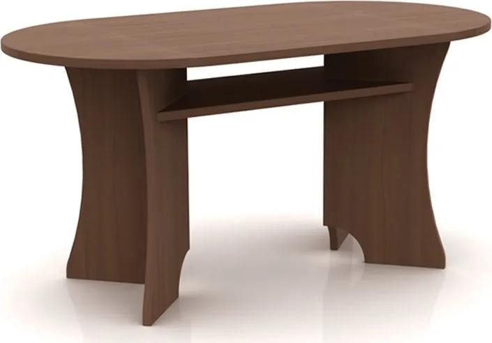 Bradop Oválný konferenční stolek Martin K01 | Provedení: W - wenge